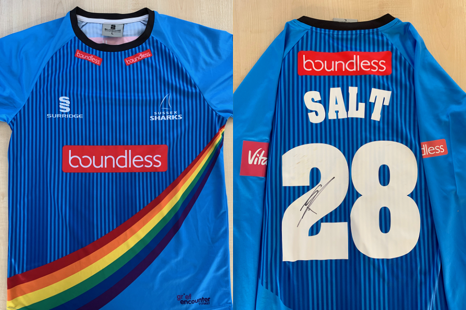 Win Phil Salt's match-worn, signed playing shirt! | Sussex Cricket